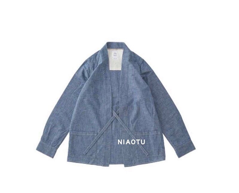 原创 日系潮牌ins道袍衬衫开衫复古男女外套夹克visvim dcdt