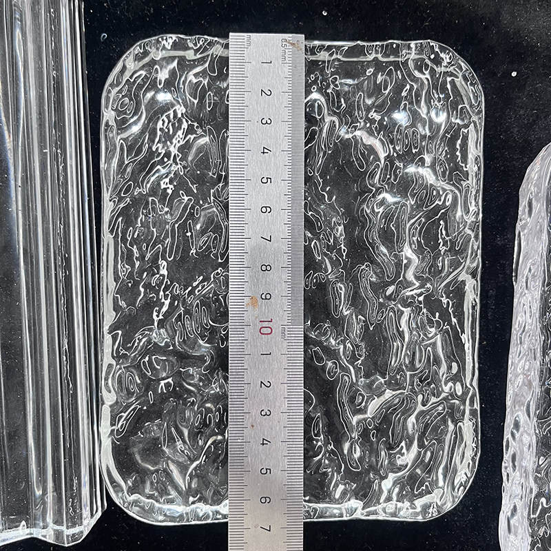 超白冰晶圆片水晶挂片玻璃砖背景墙酒店休闲会所装饰材料定制