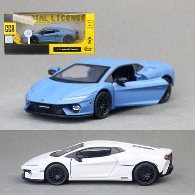 CCA1:32蓝博基尼Temerario合金车开门声光玩具火车/摩托/汽车模型