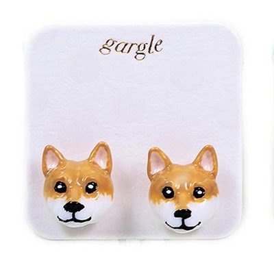 gargle日本动物斗牛犬耳饰品