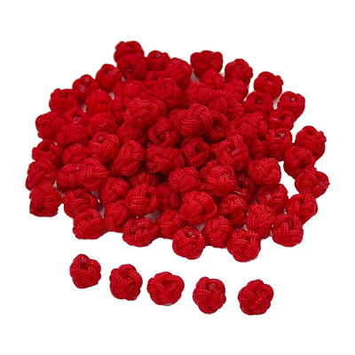 6mm纽扣结线圈DIY编织手链项链绳常用配饰材料菠萝扣配件纽扣线球