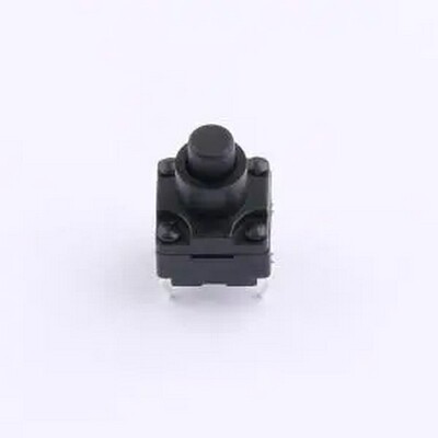 TSW08112-110B317BA 8*8*11防水轻触开关230gf黑护套 插件-4P,8x8