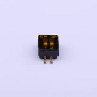 DSHP02TSGER 2位 1.27间距 SMD,P=1.27mm 拨码开关