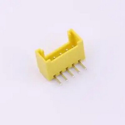 ZX-HY2.0-5PWZ-Y 1x5P 间距:2mm 弯插 系列:HY 弯插,P=2mm 线对板