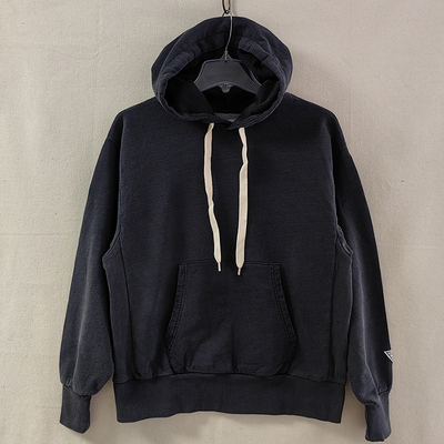 大三角复古连帽水洗卫衣男女休闲