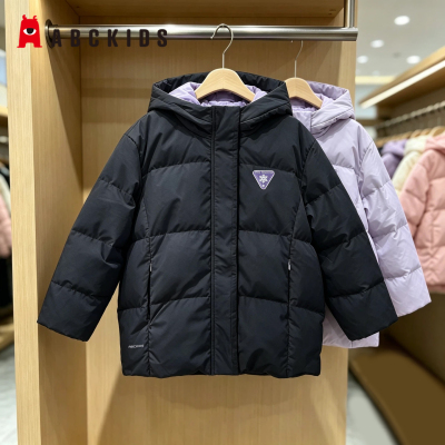 Abckids女童加厚连帽羽绒服