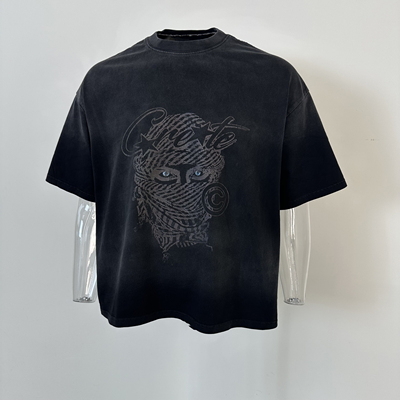 美式复古字母印花短袖T恤