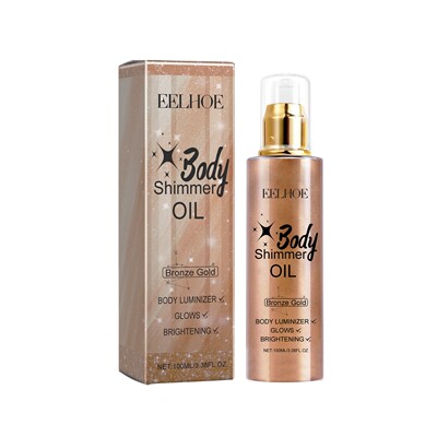 身体发光油body shimmer oil Bronzer Highlighter Liquid Waterp