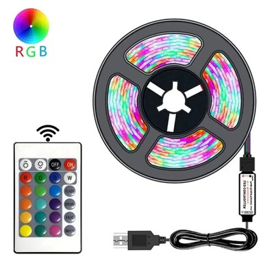 2835 10M 45leds/M LED Lights Strip 24 Key IR Remote Control