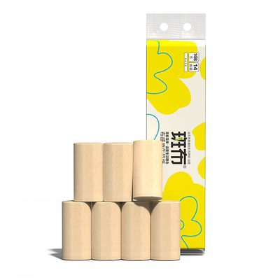 斑布本色无芯卷纸110克14卷4层