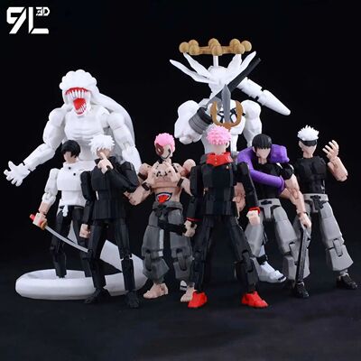 9L3D Printed Anime Jujutsu Kaisen Sukuna Yuji Yuta Satoru Go