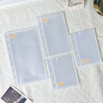 10/20/30/50 Pieces/Bag M5/A6/A7 Transparent Binder, Plastic