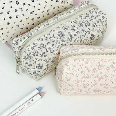 Small Fresh Floral Pen Bag Large Capacity Pencil Case Multif
