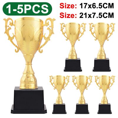Plastic Gold Reward Trophy Cup Soccer Medals Prize Cup Early