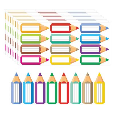 120 Pcs School Pencil Name Tags - Classroom Labels, Bulletin