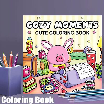 28 Pages Girl's Dog Coloring Book for Adult | Colouring Book