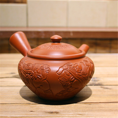 欣赏历史文化石仙厚胎横手急须壶