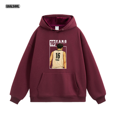 开拓者 杨瀚森 卫衣BLAZERS篮球美式复古休闲潮牌宽松加绒连帽衫