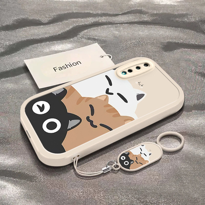 三只小猫适用于荣耀Play3手机壳Note10新款ASK-AL00x全包防摔保护套honor可爱男女款简约小众ins风专用外壳