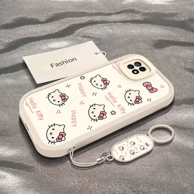 适用于OPPOA53手机壳OPPOA52新款5G全包防摔PECM30保护套oppoa53男女款a52简约彩色凯蒂猫头ins风专用外壳