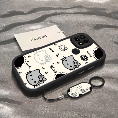 适用于华为智选NZONES7手机壳NZONES7Pro+新款全包防摔SP100保护套S7Pro男女款小众可爱黑白凯蒂猫头专用外壳