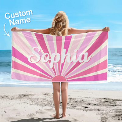PersonalizedNameTowelSummer