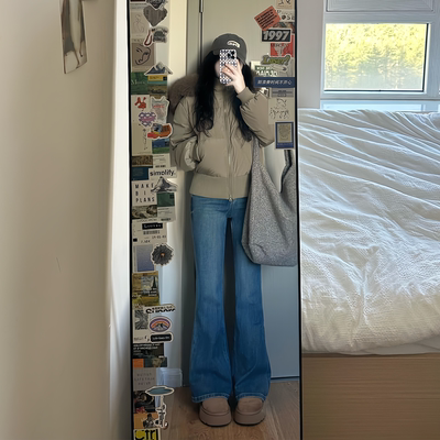 美式复古时尚毛领收腰短款棉服女