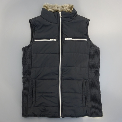 欧美原单FADED GLORY女装马甲立领加棉保暖修身多色秋冬拉链马夹