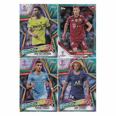 球星卡 2021-22 topps欧冠碧玉 未来之星 贝林厄姆 基米希 托雷斯