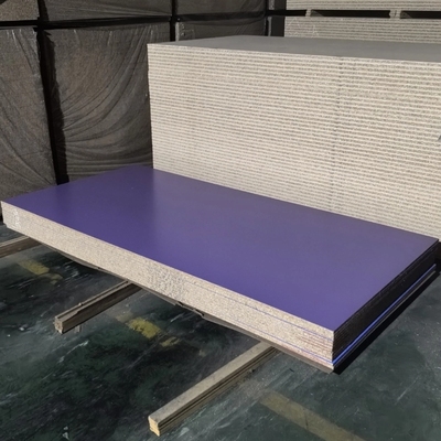 18mm颗粒板多层板隔断家具紫色三聚氰胺装修板环保免漆定制刨花板