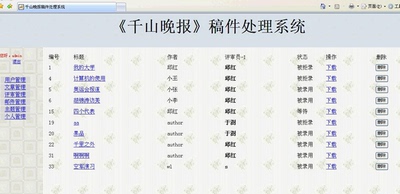 534基于jsp的网上在线投稿稿件审核系统的与实现javaweb网站