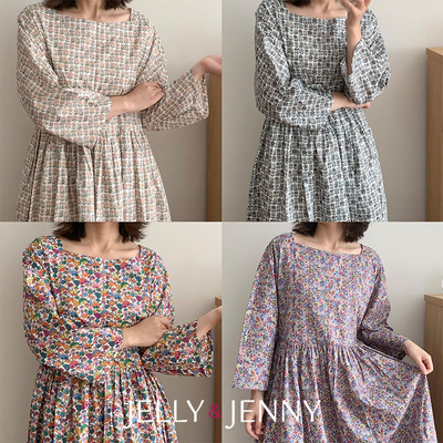 JELLY&JENNY连衣裙小众印花