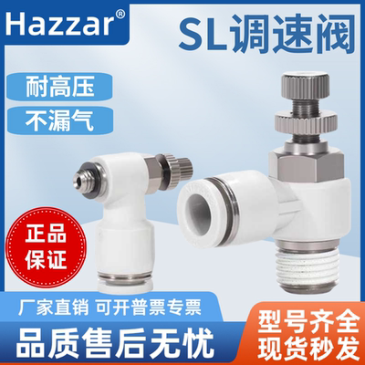 气缸节流阀调速快速接头PSL4-M3 M5 6-01 8-02A 10-03 12-04 16MM