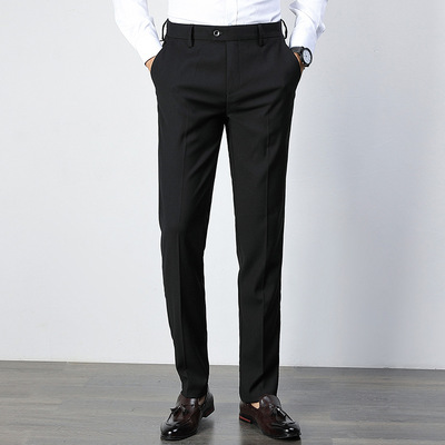 2024 Thin Korean Style Slim Men's Pants Sretch Men's Busines