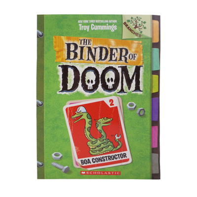 英文原版 学乐毁灭笔记2：蟒蛇构造器 THE BINDER OF DOOM #2: BOA CONSTRUCTOR 青少年英语课外阅读章节桥梁书