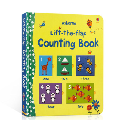 英文原版 Lift-The-Flap Counting Book 0-3岁 Usborne 儿童英语早教书机关书 翻翻书 纸板书 幼儿入门启蒙读物 睡前亲子阅读书籍