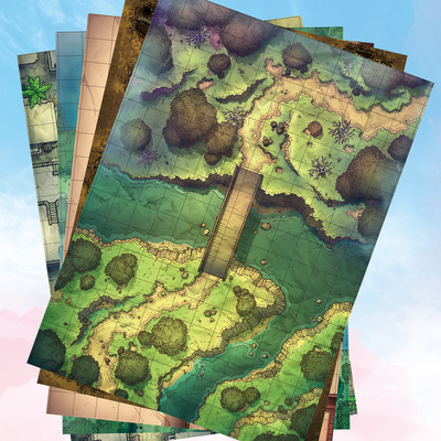 【桌游跑团地图】龙与地下城DND跑团TRPG通用地图可擦写自定义COC