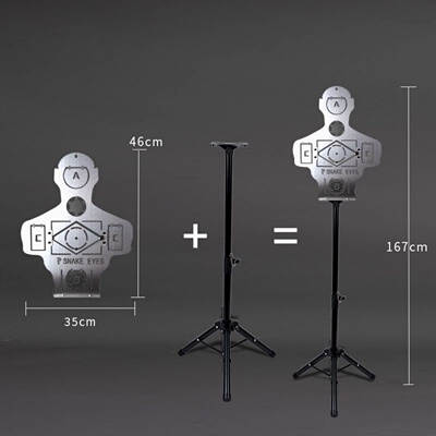 金属训练靶ipsc人形靶子弹弓水弹