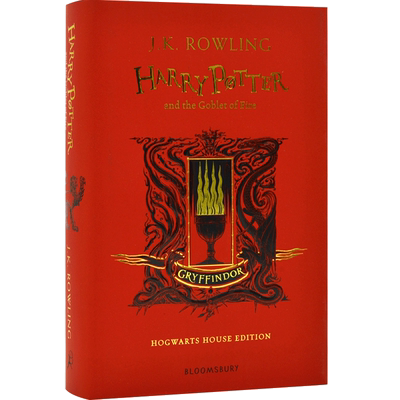 哈利波特与火焰杯 精装JK罗琳 英文原版Harry Potter and the Goblet of Fire – Gryffindor 格兰芬多版狮院四学院纪念中图