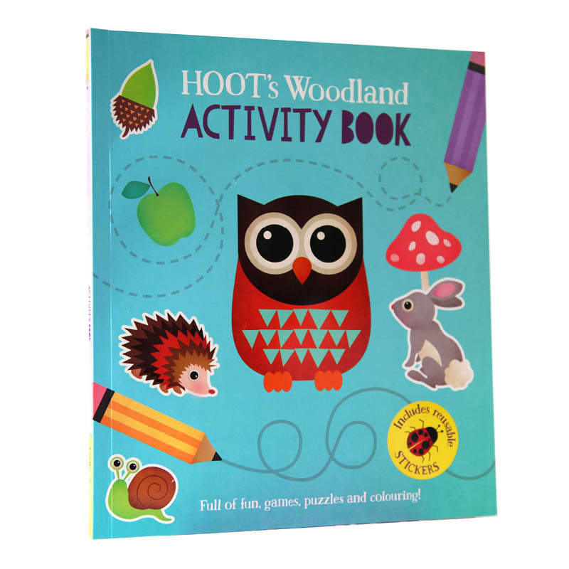 英文进口 Hoot's Activity Book胡特的活动手册儿童学习练习册_虎窝淘