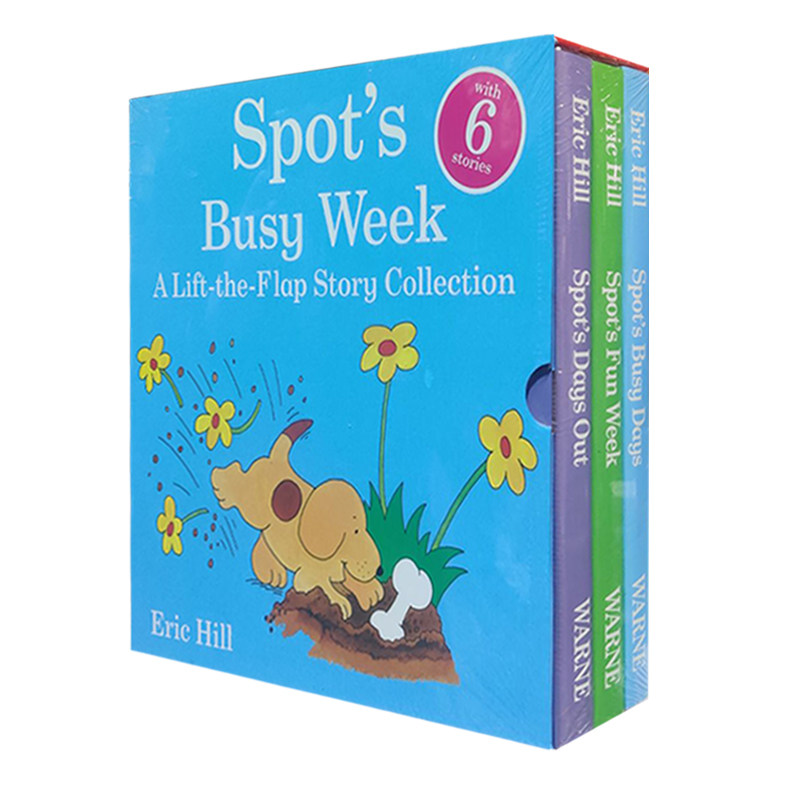 小玻系列英文绘本小玻的愉快假日套装3册进口原版 Spot's Busy Week儿童纸板翻翻书 0-4岁幼儿启蒙认知英语书中图_虎窝淘