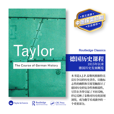 预售   德国历史课程：1815年以来德国历史发展的调查 The Course of German History 「 Routledge Classics 」