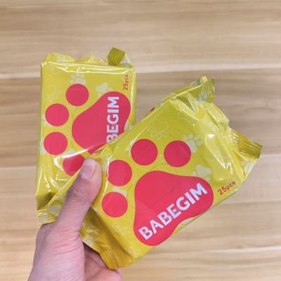 亲肤0刺激！弱酸亲肤手口湿巾纸无色素无酒精无增白剂无香精25片