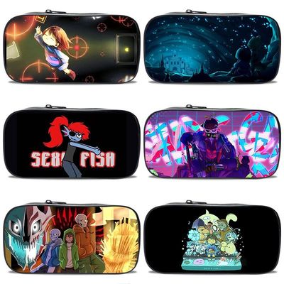 Sans笔袋学生高颜值传说之下儿童铅笔袋多功能文具袋大容量笔盒