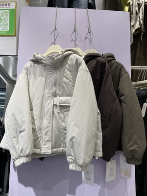 依蒂莲26853冬季加厚韩版宽松显瘦连帽棉服女短款面包服洋气外套