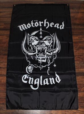 Motorhead  England Lemmy Ace of Spades Flag亚马逊WISH EBAY热