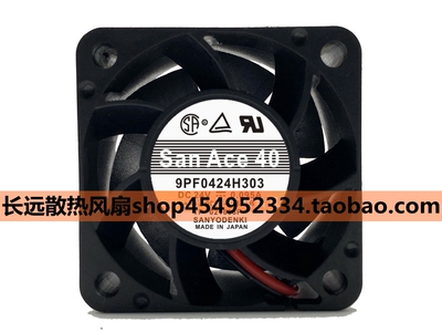 Sanyo/三洋 9PF0424H303 4028 DC24V 0.095A 4CM 发那科 散热风扇