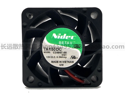 Nidec TA150DC C34957-58 12V 0.29A 4028 服务器 思科交换机风扇