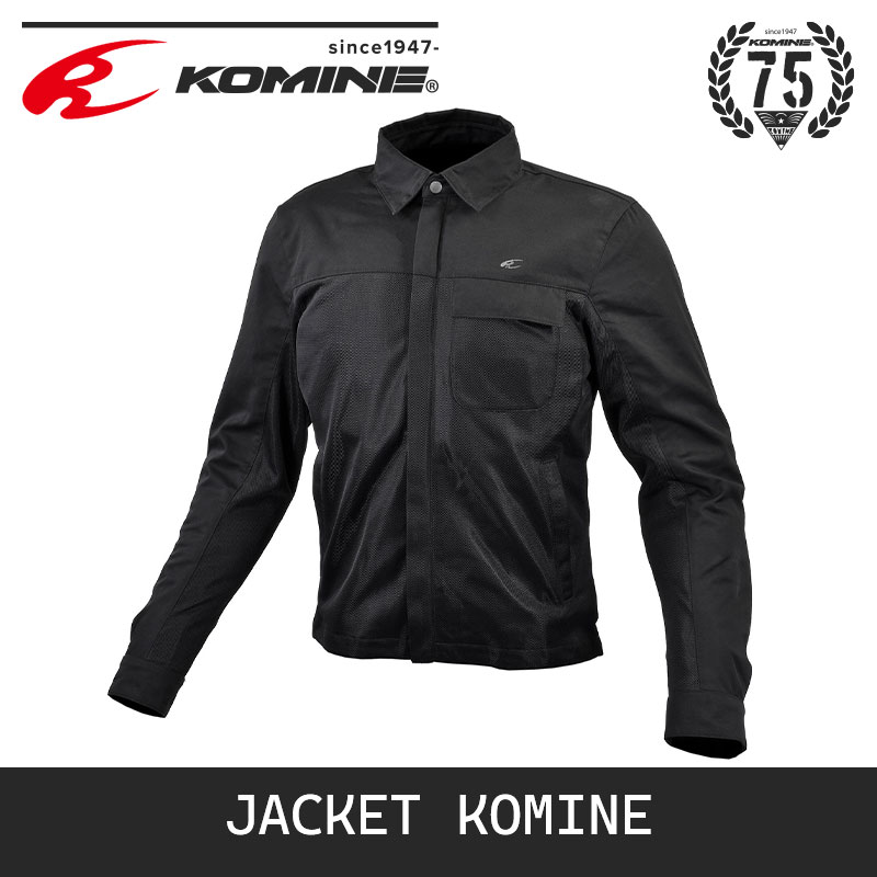 日本KOMINE摩托车休闲衬衫风格半网眼拼接防护男女款骑行服JK-155_虎窝淘
