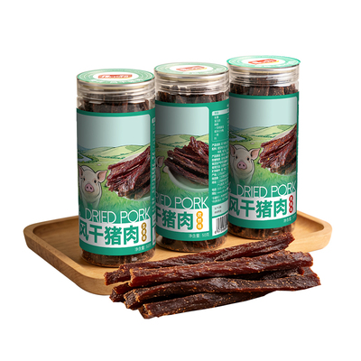 费氏风干猪肉条猪肉干50g/罐
